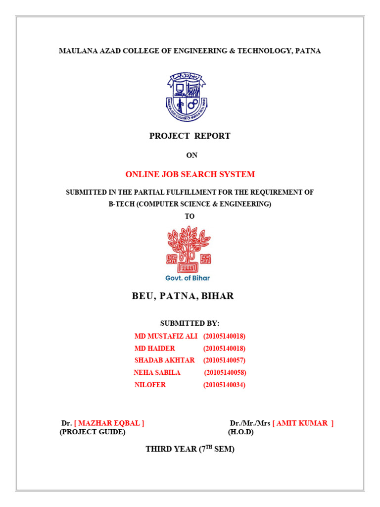 FINAL PROJECT REPORT | PDF | Engineering | Science