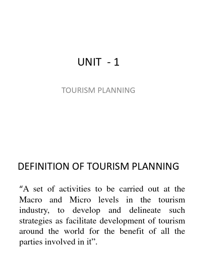 Tourism Planning & Policy Guide | PDF | Business