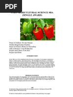 Crop Production SBA: Sweet Peppers | PDF | Fertilizer | Soil