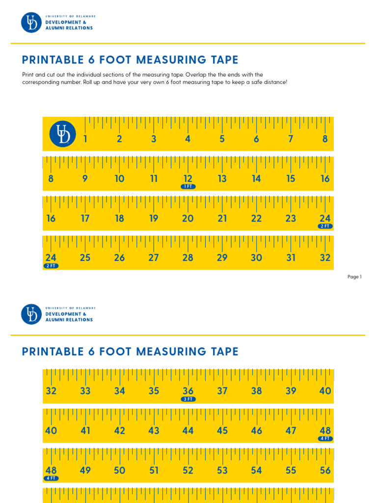 DAR Toolkit 2020 Printable Alumni 6ft Tape | PDF