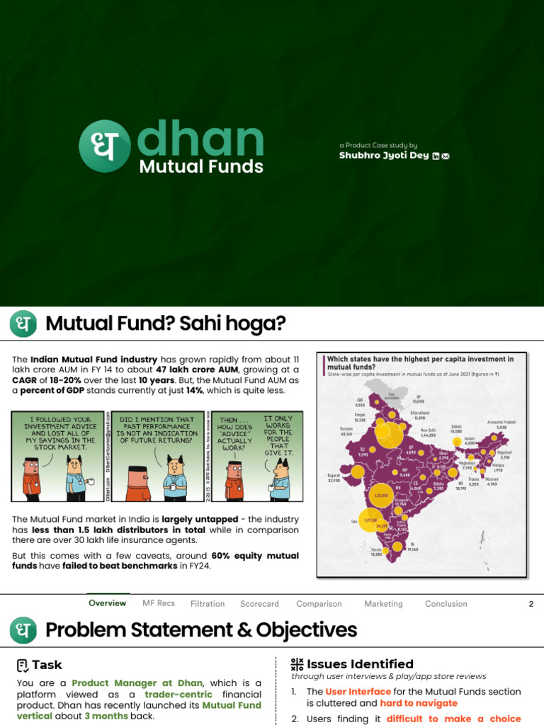 Dhan Product Teardown | PDF | Investing | Mutual Funds