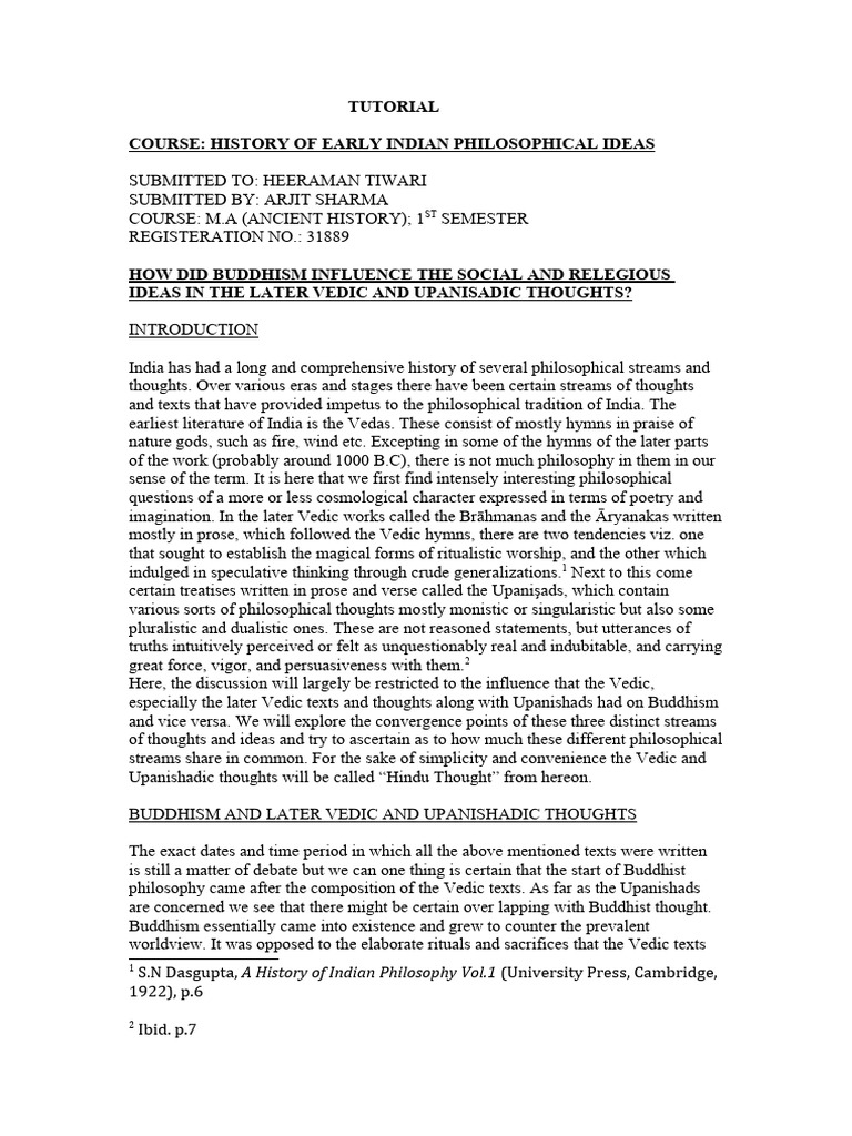 Philosophy Tutorial | PDF | Karma | Nirvana