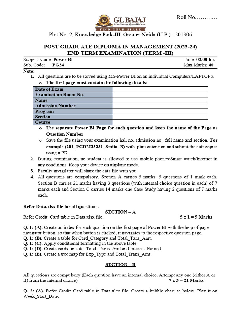PG34 (PBI) ET QP Final | PDF | Credit Card | Computing