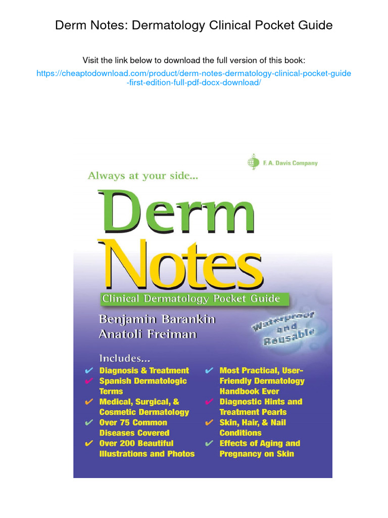 Dermatology Clinical Pocket Guide | PDF | Dermatology | Cutaneous ...