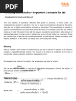 Molarity, Molality, Normality Guide | PDF