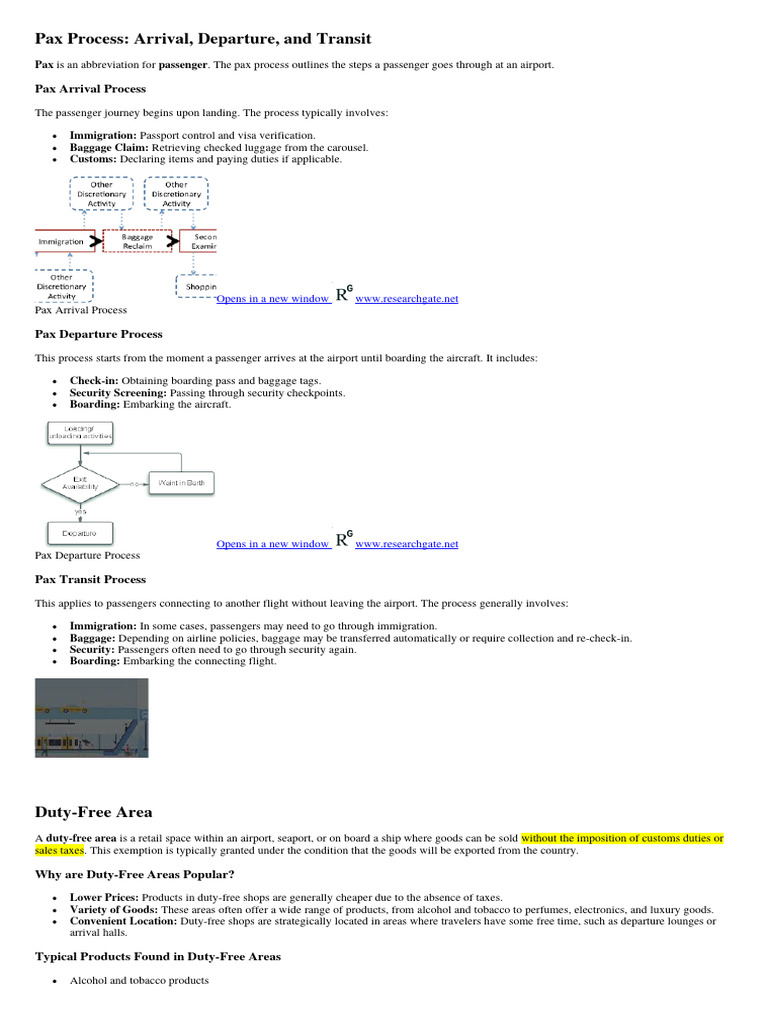 Pax Process | PDF | Baggage | Airport