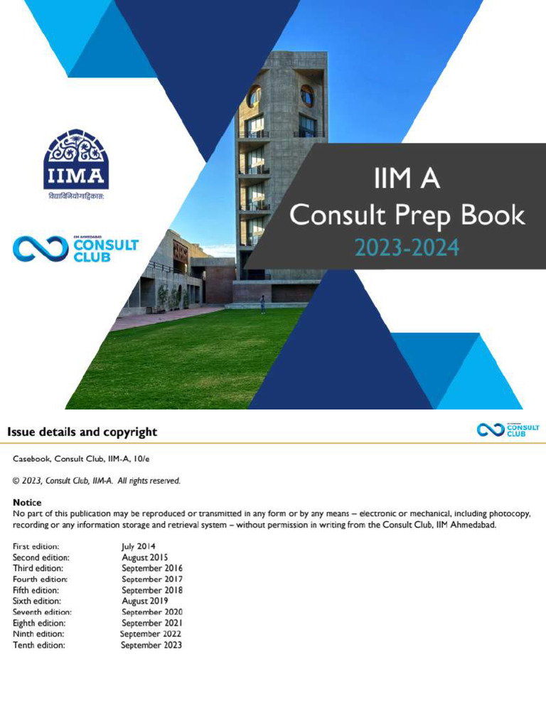 IIMA Casebook 2024 | PDF