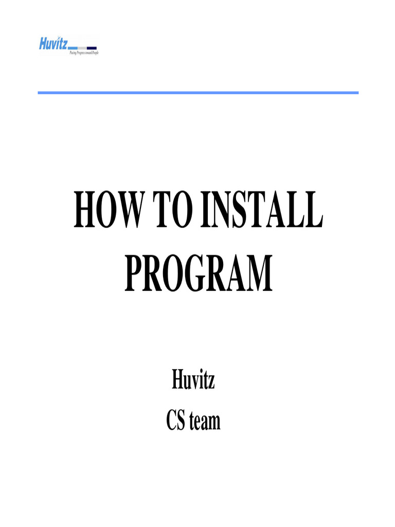 (MRK-3100P) How To Install Program (070419) | PDF | Computers | Technology & Engineering