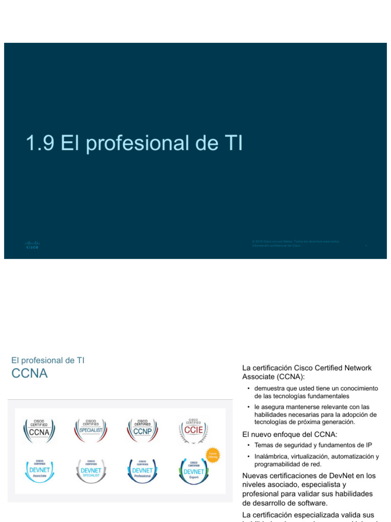 ITN Module 1-1 | PDF | Calidad de servicio | Red de computadoras