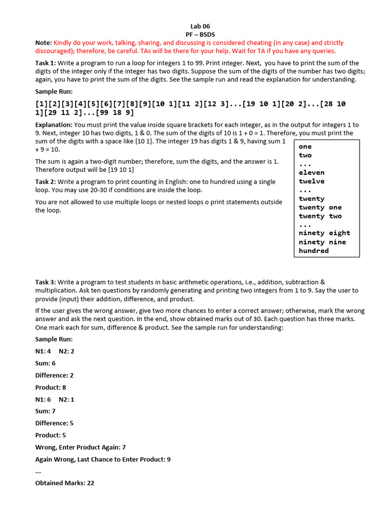 Lab 06 - DS | PDF | Control Flow | Mathematics