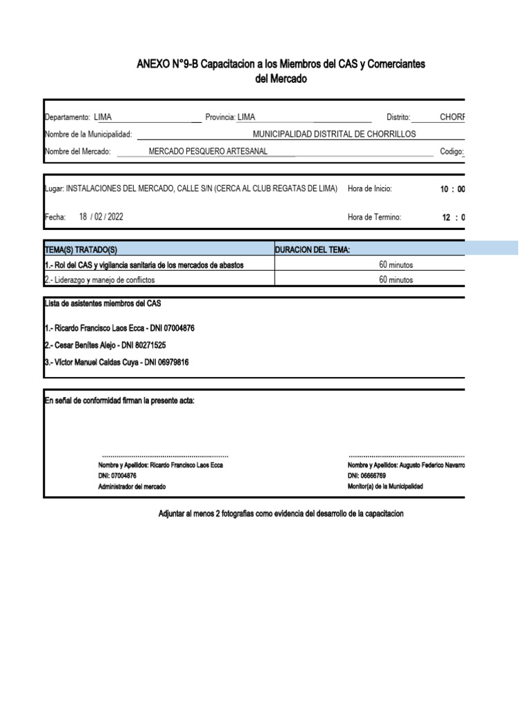 Anexo N°9-B PESQUERO | PDF