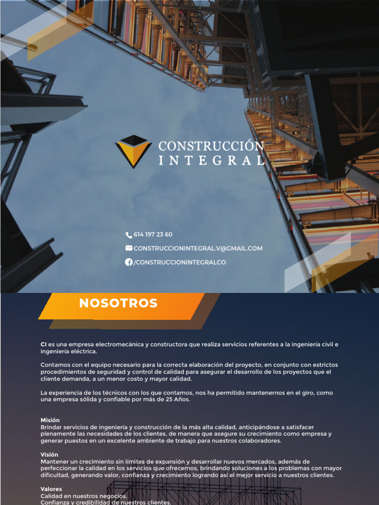 BROCHURE construccion | PDF | Calidad (comercial) | Business