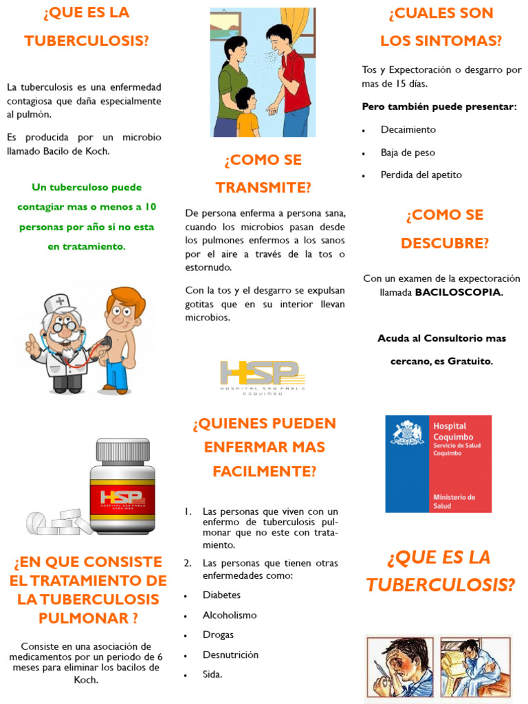 Triptico TBC | PDF | Tuberculosis | Inmunología