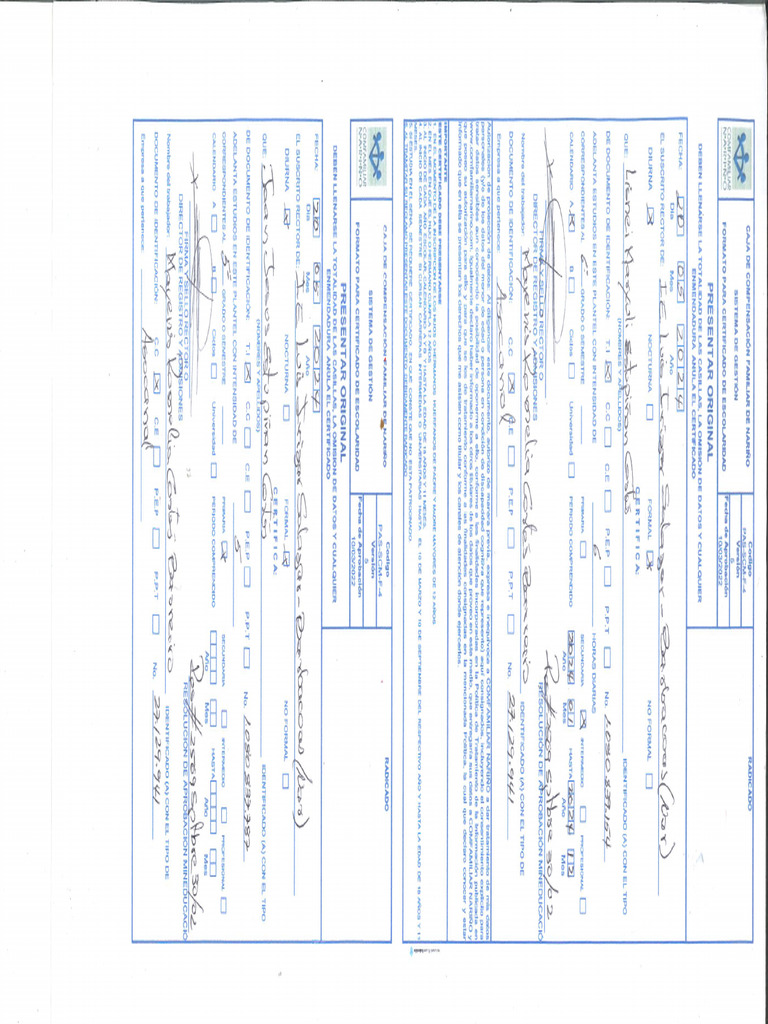 Constancia de Estudio Comfamiliar | PDF