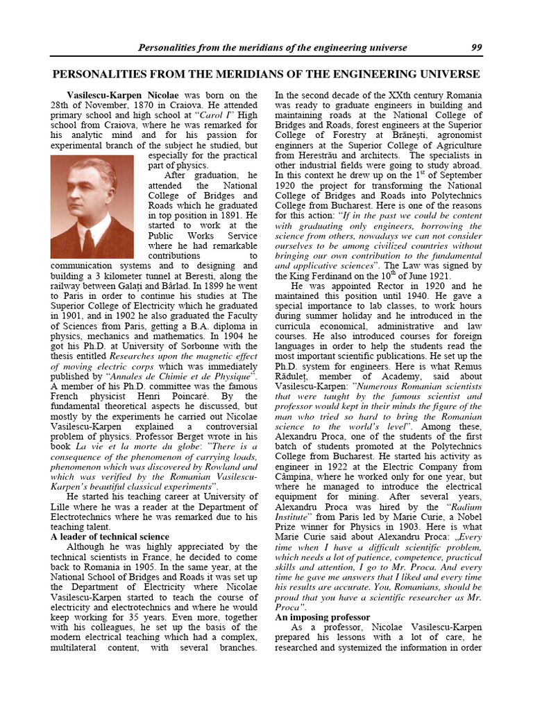 16 Manolea GH Personalities | PDF | Marie Curie | Wireless