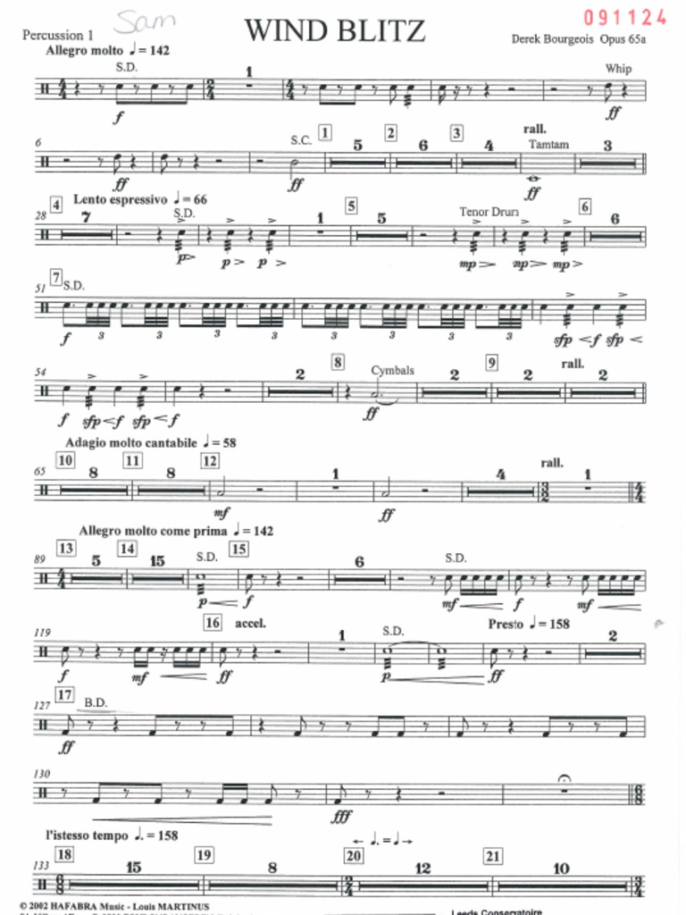 Wind Blitz Perc 1 | PDF