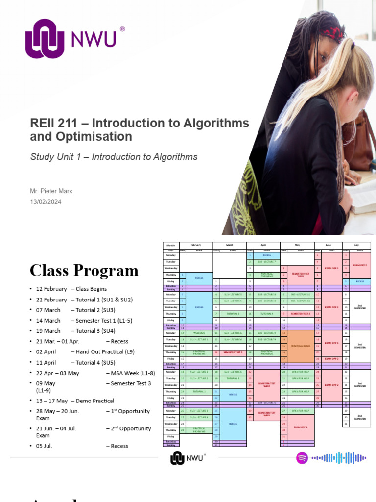 01 - Study Unit 1 - Introduction To Algorithms | PDF | Algorithms | Mathematical Proof