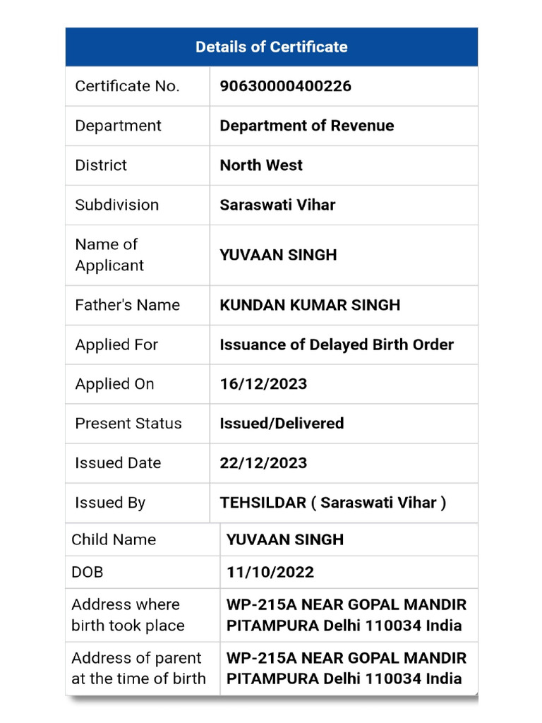 Verify Copy Yuvaan Singh | PDF