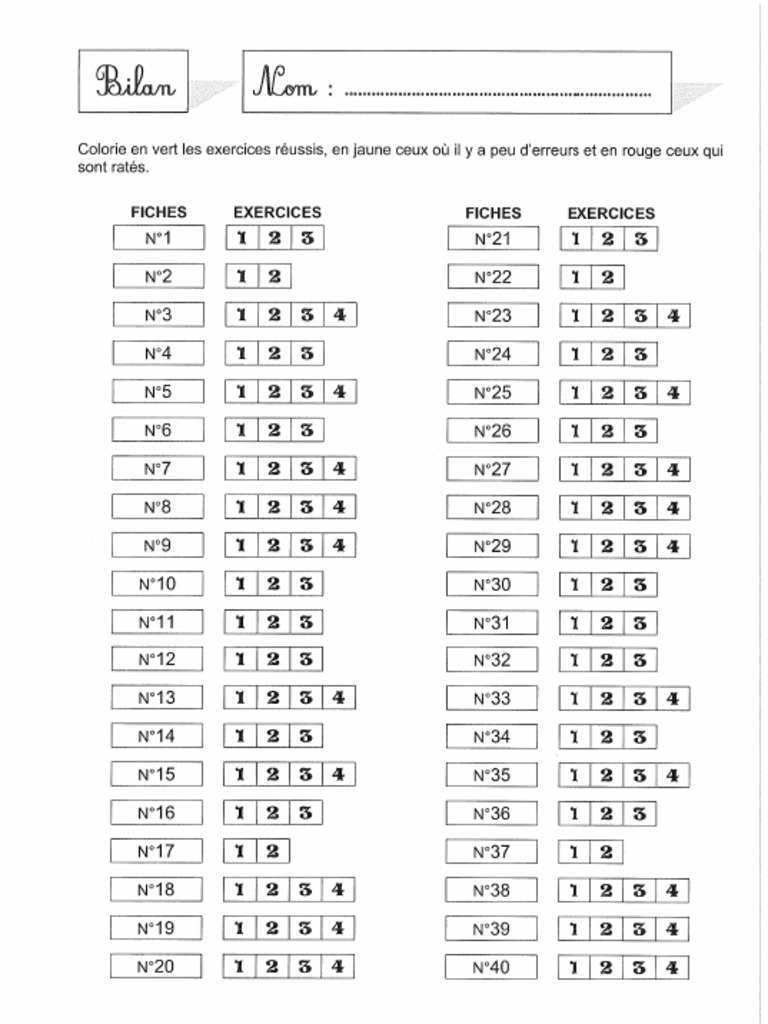 CM Fiches Je gère mon temps libre | PDF