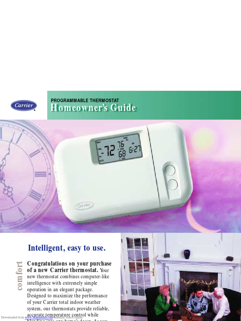 Programmable Thermostat Pdf Thermostat Heat