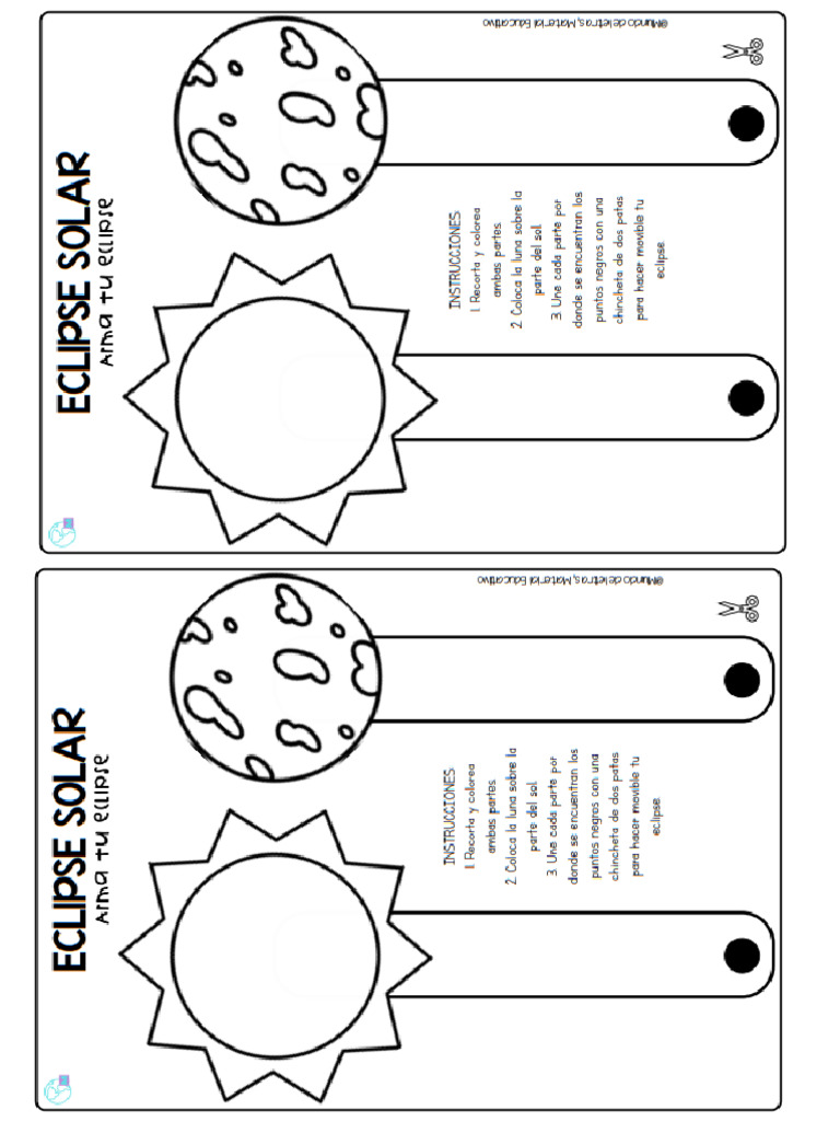 Actividades Eclipse Primer Grado | PDF