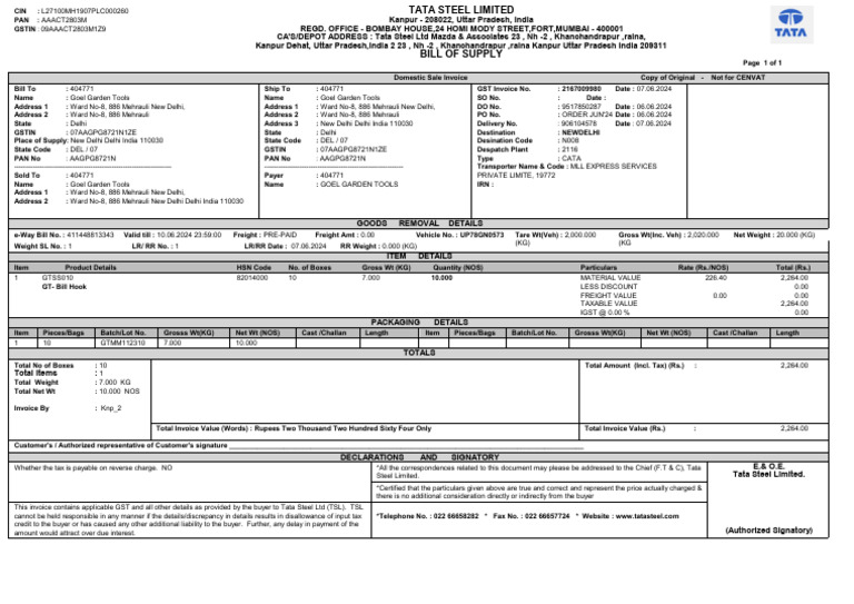 5 Goel | PDF | Invoice | Taxation
