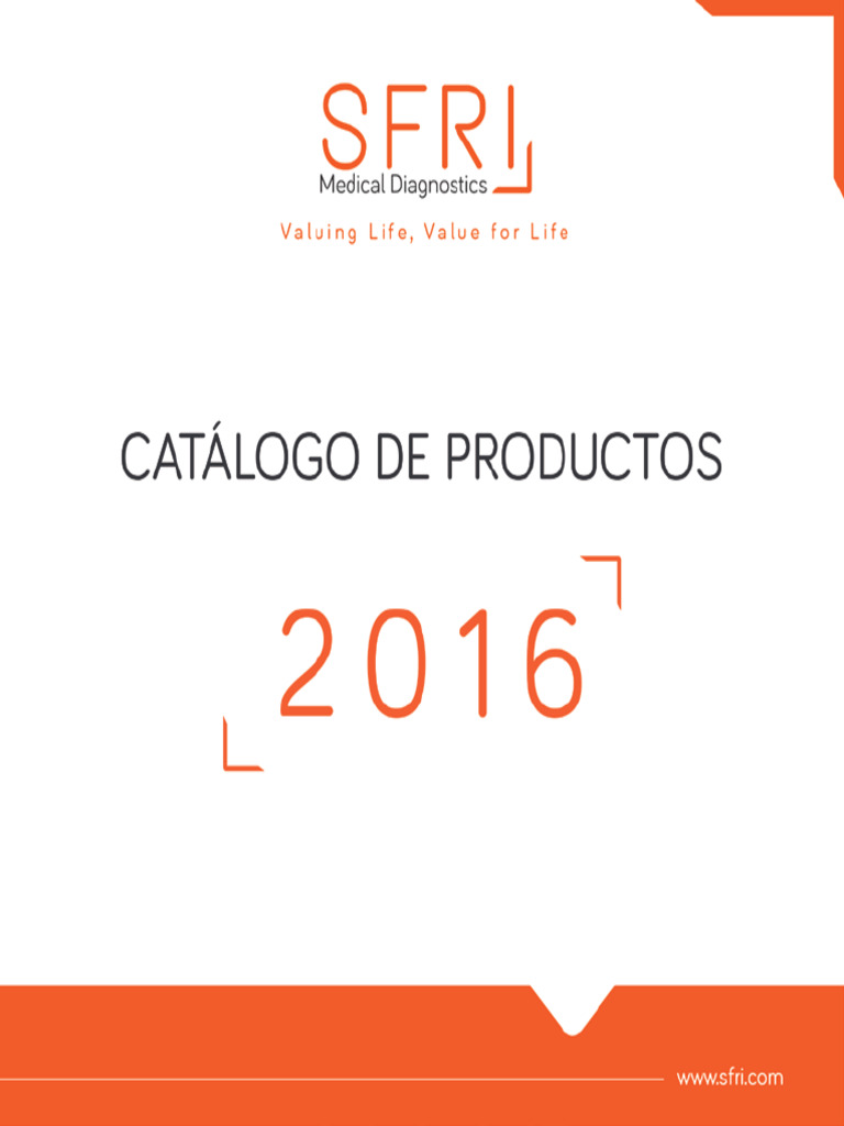 Productos Médicos y Reactivos SFRI | PDF | Elisa | Sangre