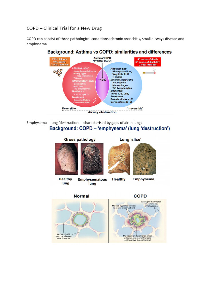 COPD - Clinical Trial For A Drug | PDF | Chronic Obstructive Pulmonary ...