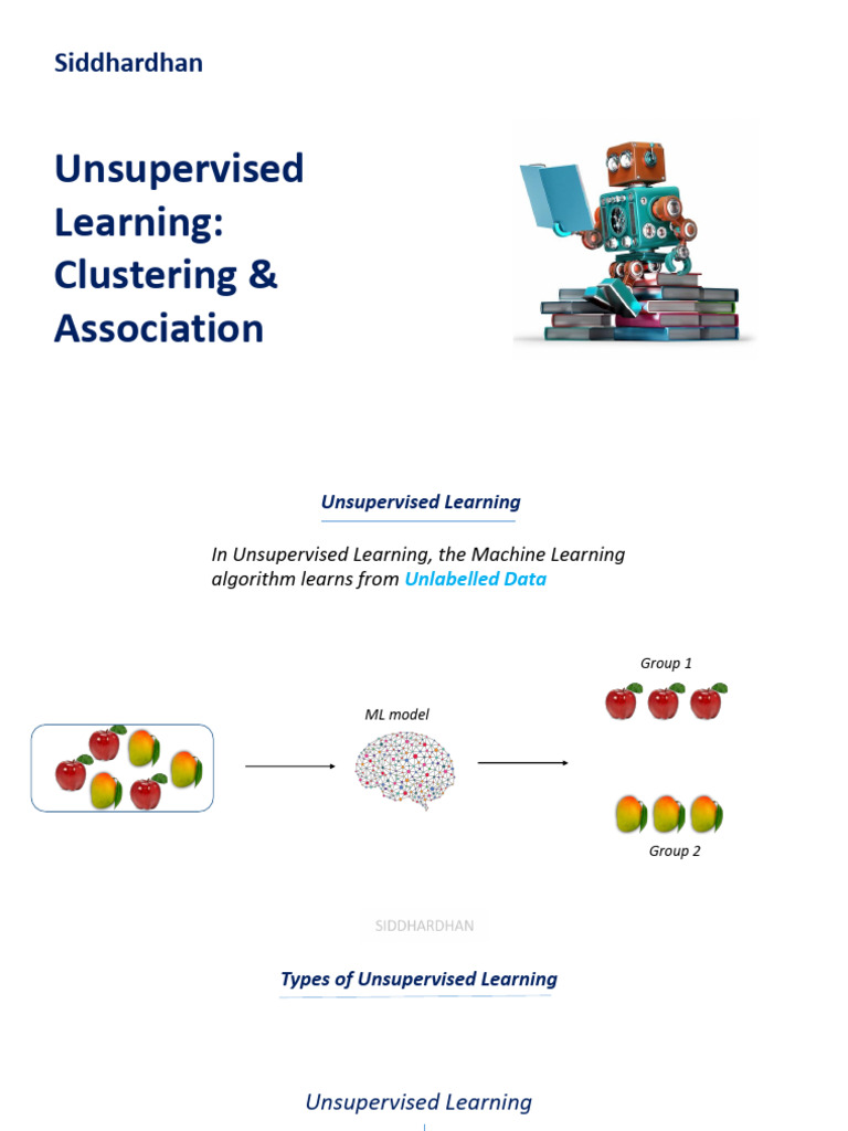 1.4. Unsupervised Learning and Its Types | PDF