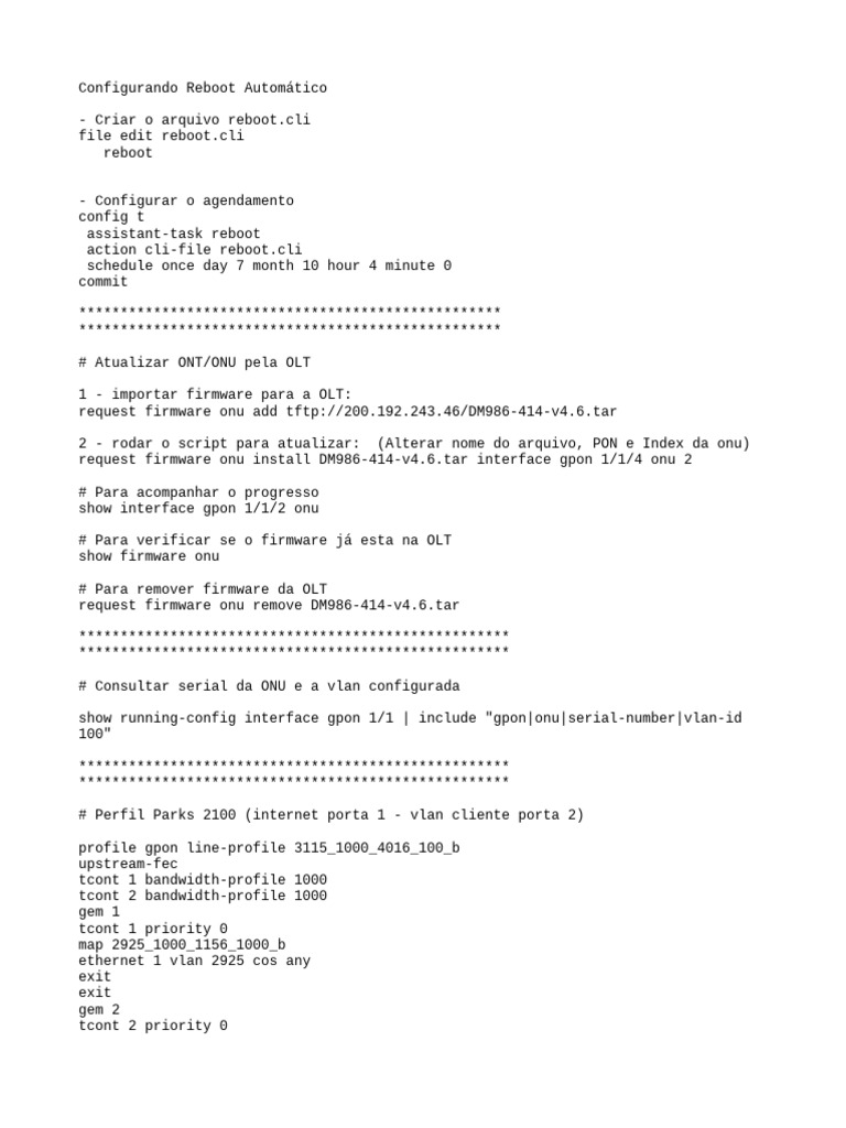 Comandos_DATACOM | PDF