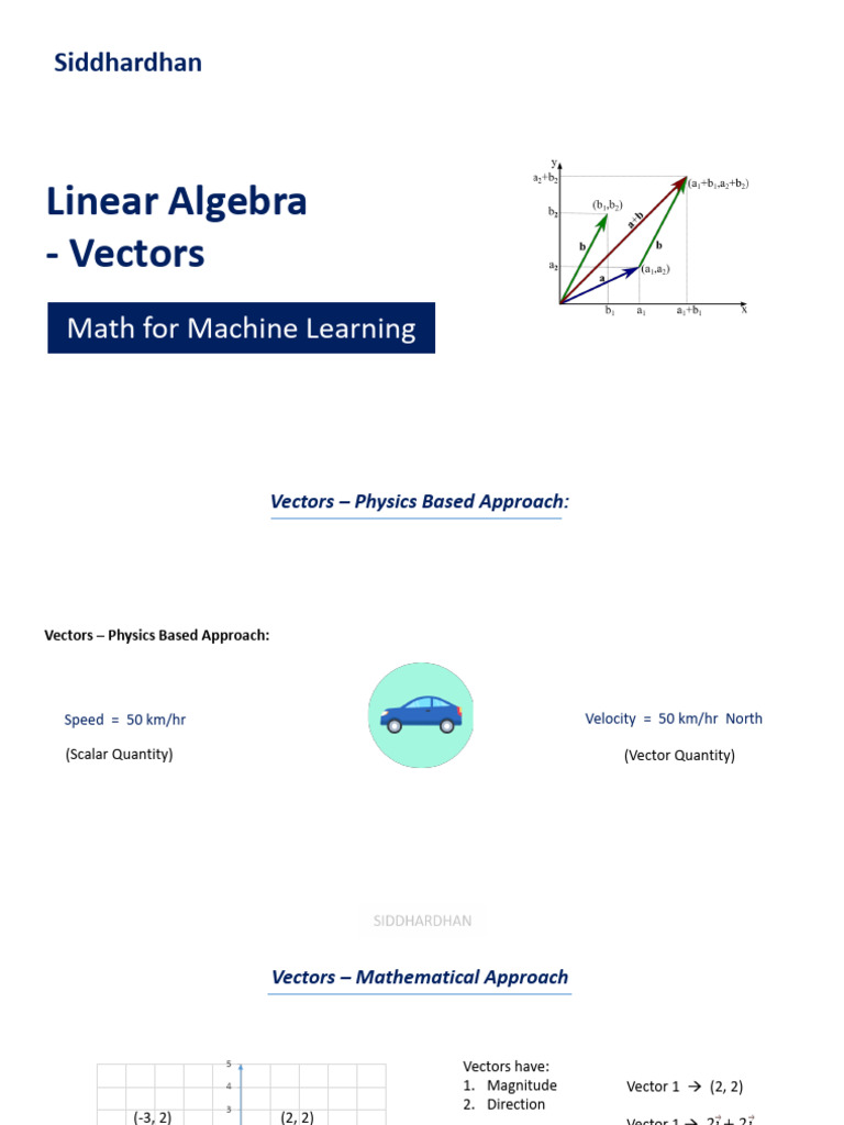 5.1.1. Linear Algebra - Vectors | PDF