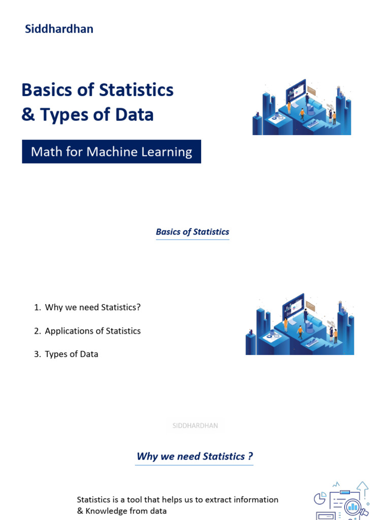 5.2.2. Basics of Statistics and Types of Data I | PDF