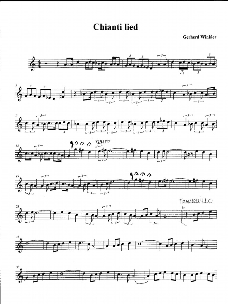 Chianti Lied | PDF