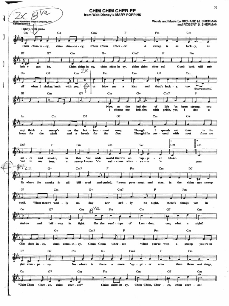 Chim Chiminy - C Minor | PDF