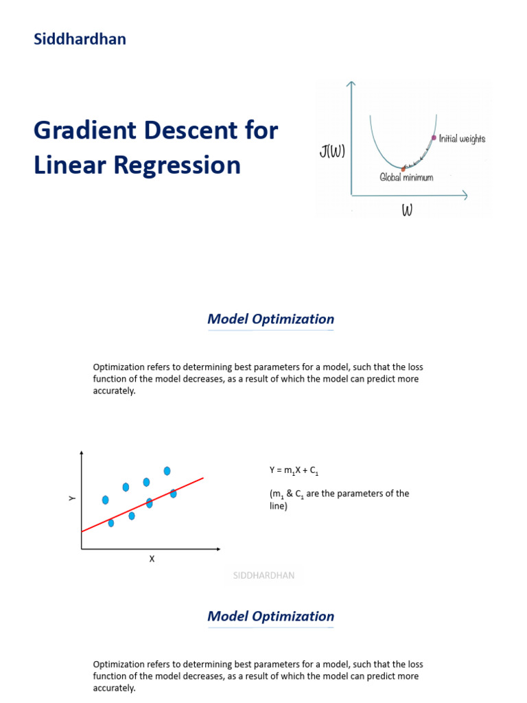 7.1.3. Gradient Descent - Linear Regression | PDF | Teaching Methods & Materials | Technology ...