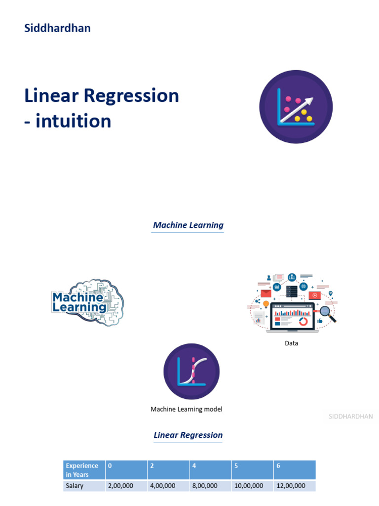 7.1.1. Linear Regression - Intuition | PDF | Regression Analysis | Linear Regression
