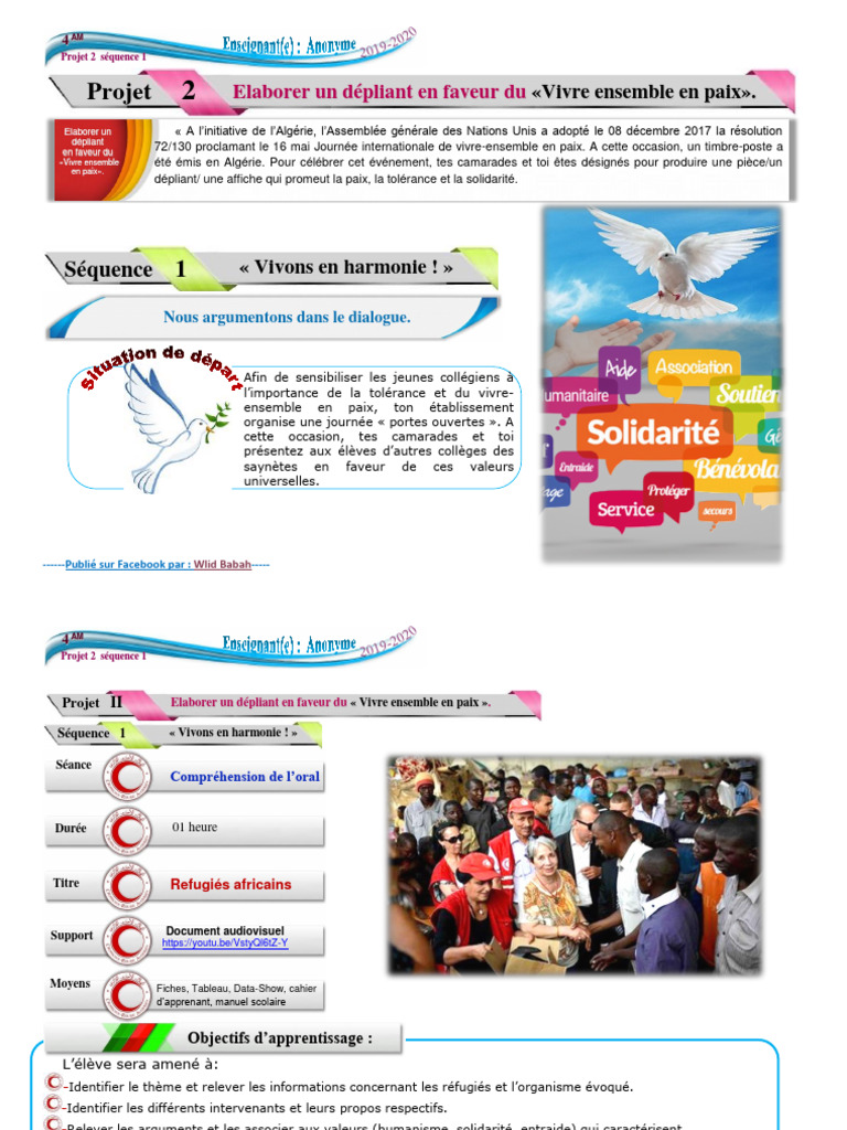 4AM-P2-S1-Wlid Babah - PDF Version 1 | PDF | Phrase | Réfugié