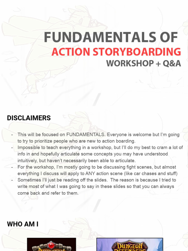 (SHARED) Fundamentals of Action Storyboards (SHARED) | PDF | Camera ...