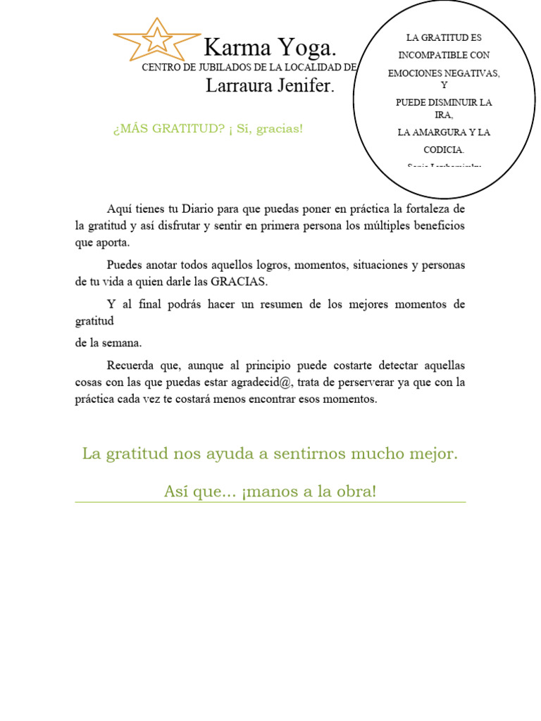 Karma Yoga | PDF | Gratitud