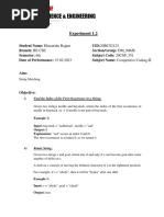 AbInitio String Functions | PDF | String (Computer Science) | Regular Expression