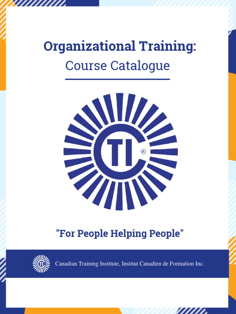 CTI Course Catalogue 2024 | PDF | Psychological Resilience | Mental Health