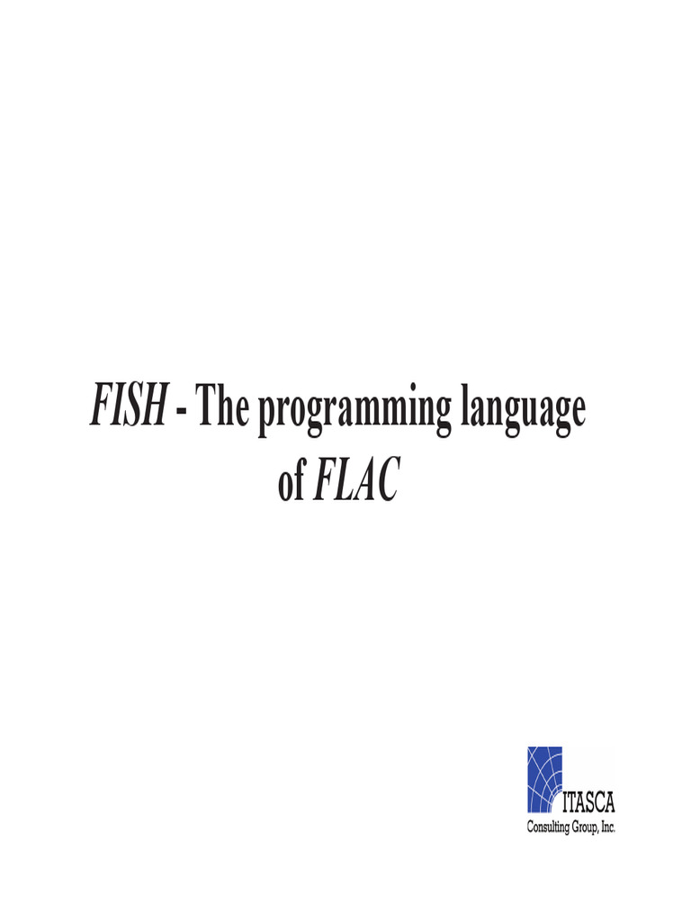 FISH_FLAC | PDF | Parameter (Computer Programming) | Data Type