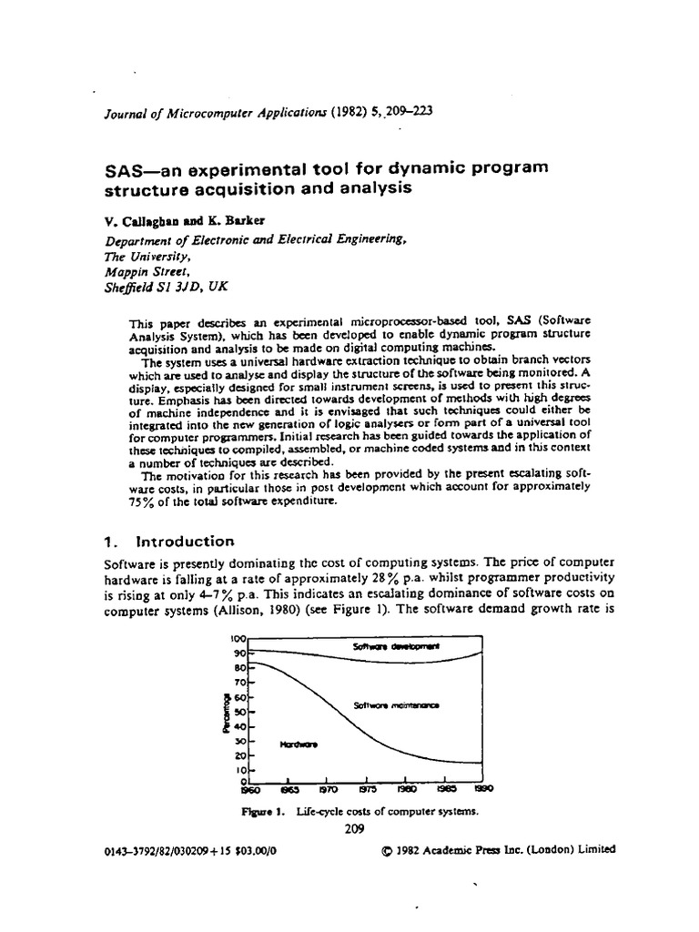 SAS: Tool for Dynamic Program Analysis | PDF | Software | Programmer