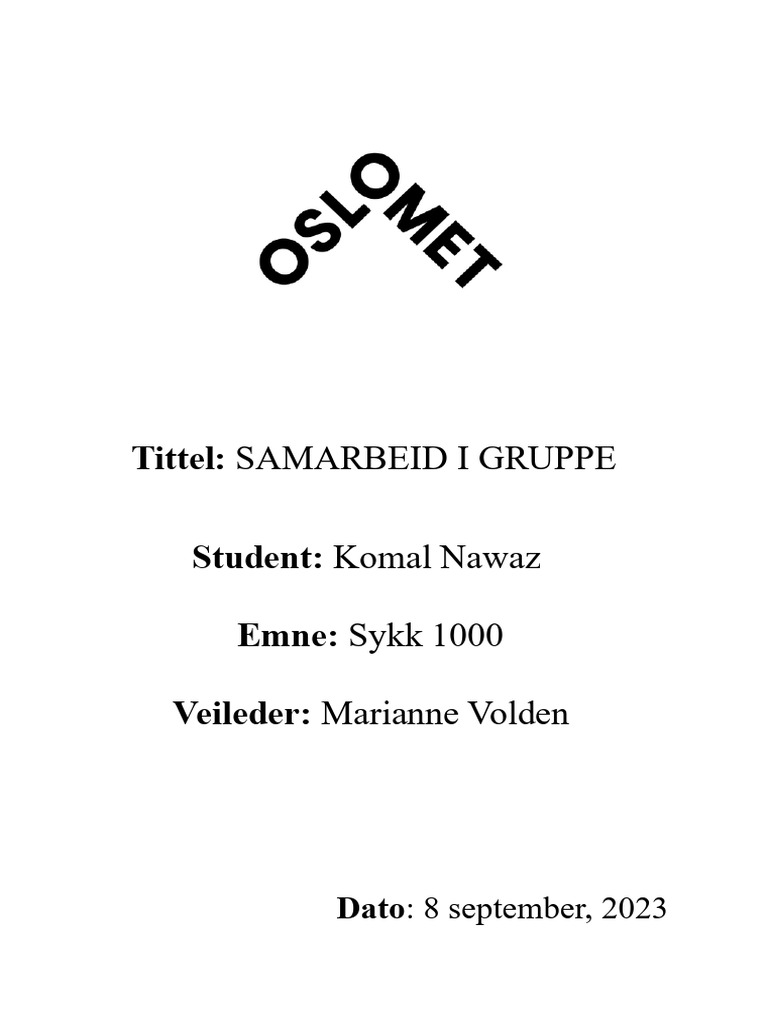 Samarbeid I Grupper | PDF