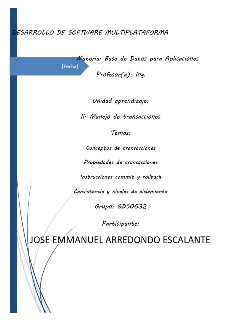 Instru BDparaApli Ord Uni 2 - JOSE - EMMANUEL - ARREDONDO - ESCALANTE ...