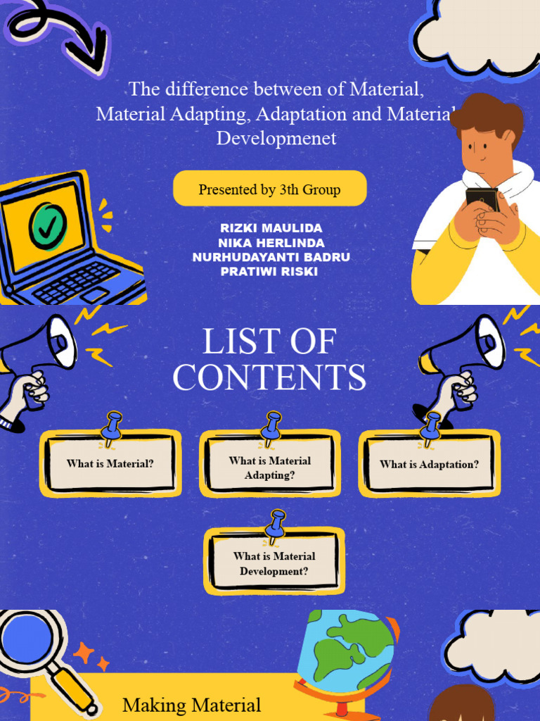 Material Adaptation & Development | PDF | Language Education | Learning