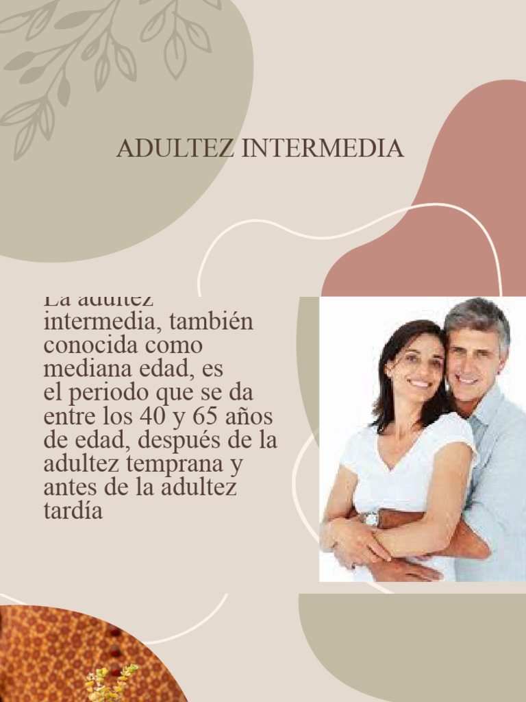 Cambios en la Adultez Intermedia | PDF | Adultos | Estrés (biología)