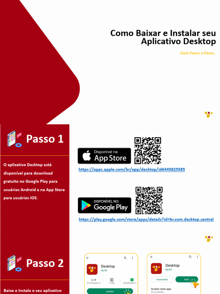 PASSOAPASSODOWNLOADINSTALACAOAPPDESKTOP-225626001722556572 | PDF | Aplicativo para celular ...