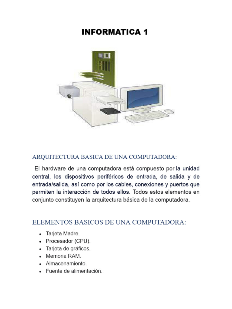 Informatica 1 | PDF