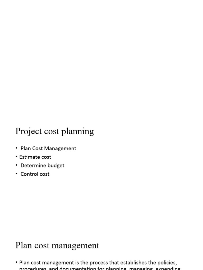 Project Cost Management Guide | PDF | Project Management | Cost Accounting